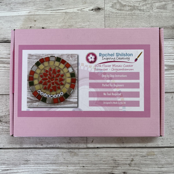 Birth Flower Mosaic Kit. November - Chrysanthemum » Rachel Shilston