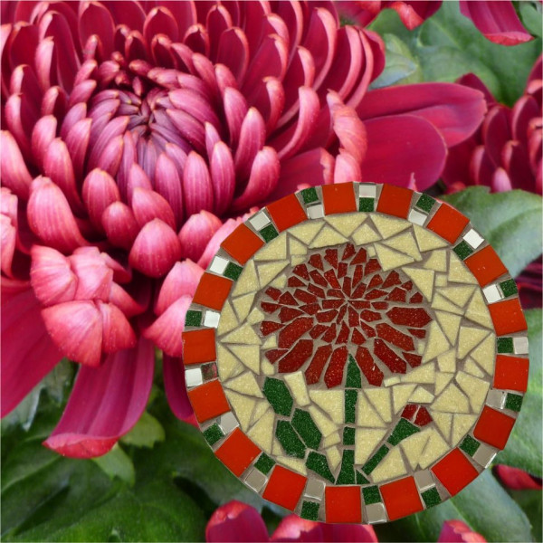 Birth Flower Mosaic Kit. November - Chrysanthemum » Rachel Shilston