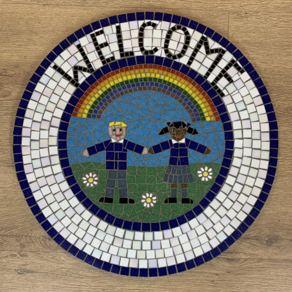 Mosaic Welcome Sign Kit- for Schools and Nurseries » Rachel Shilston